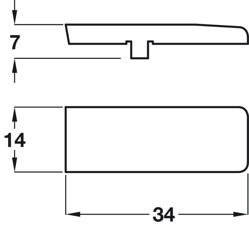 Hafele Metalla 310, Black Nickel Pated Cover Cap, For Hinge Arm, For ...