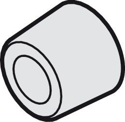 Rubber Buffer, For Sliding Interior Doors, Hawa-Junior