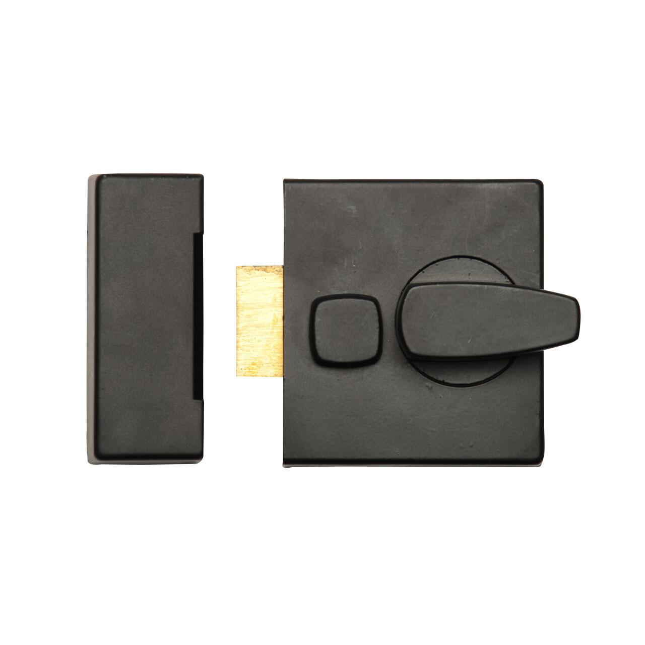 Kirkpatrick Narrow Rim Nightlatch 40mm Backset - Black
