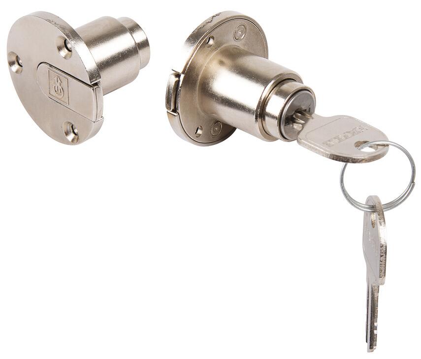 Inlaid Flap Lock, With 19mm Diameter Cylinder, Rondell