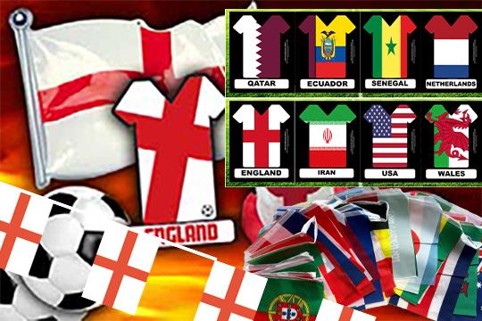 World Cup Qatar 2022 - England Packs (available in different pack sizes)