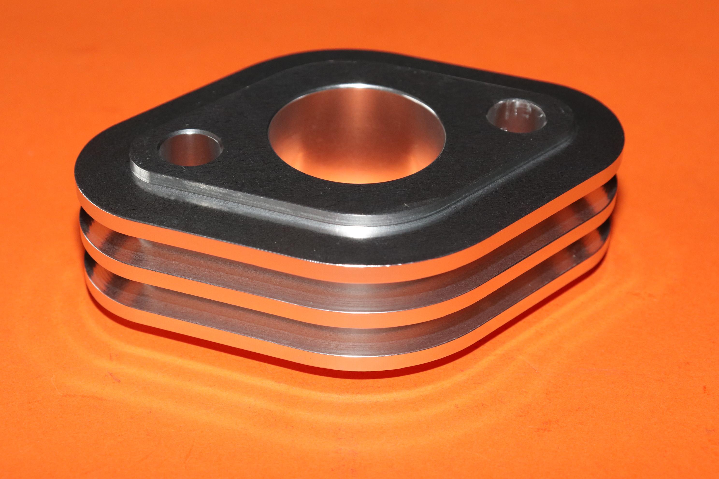 JOHN TICKLE TYPE TRIUMPH NORTON BSA 26MM BILLET ALLOY FINNED SPACER