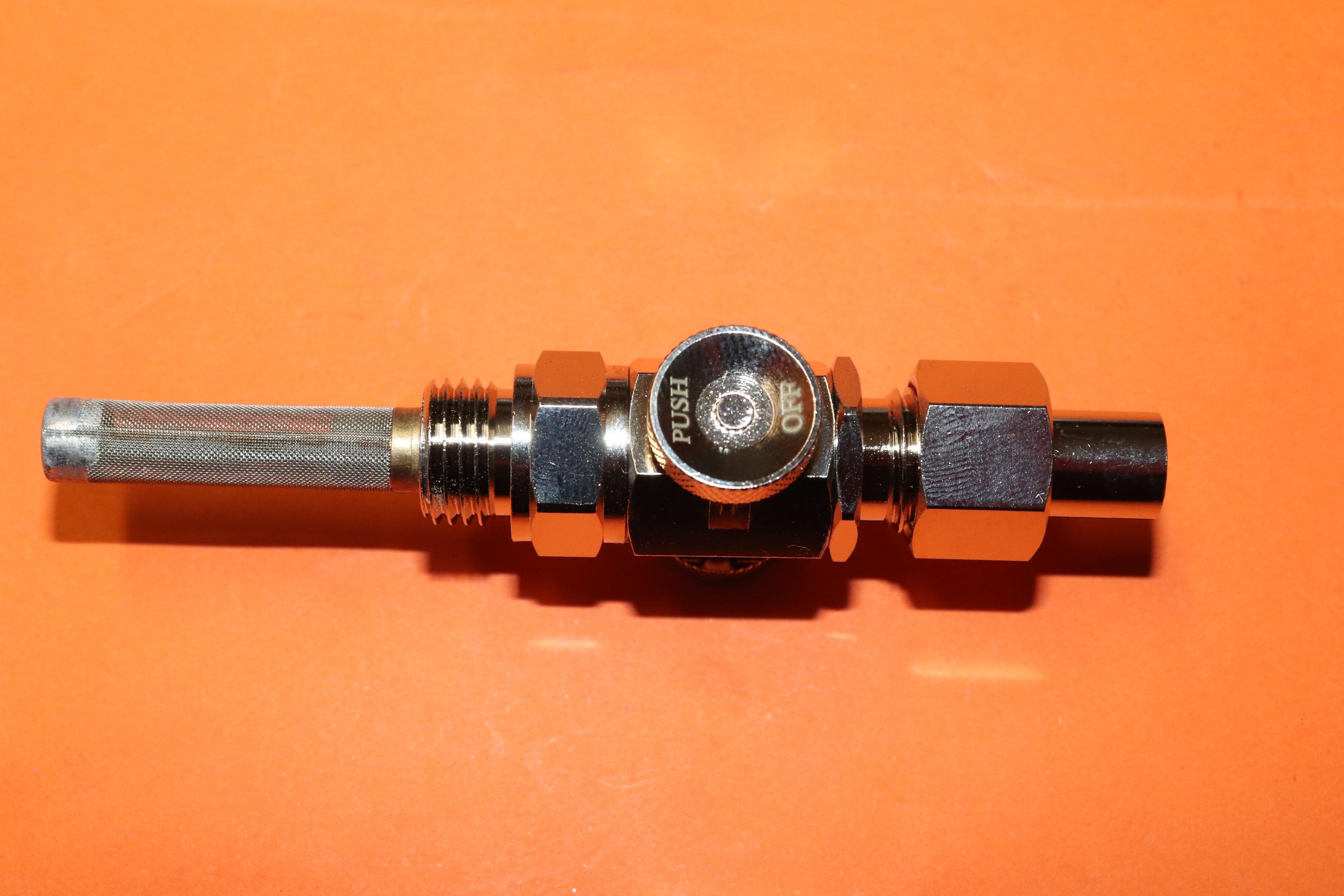 BSA TRIUMPH NORTON AJS PUSH ON PETROL FUEL TAP 1/4 x 1/4 BSP ETHANOL ...