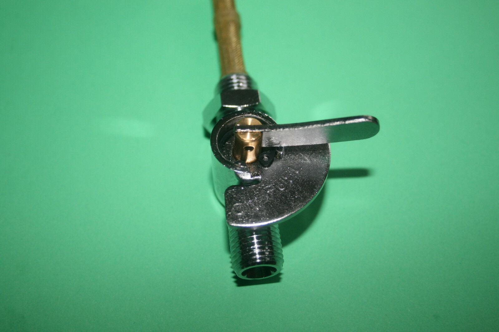 TRIUMPH NORTON BSA MAIN AND RESERVE CHROME 1/4" FUEL TAPS VITON 60-4511 ...