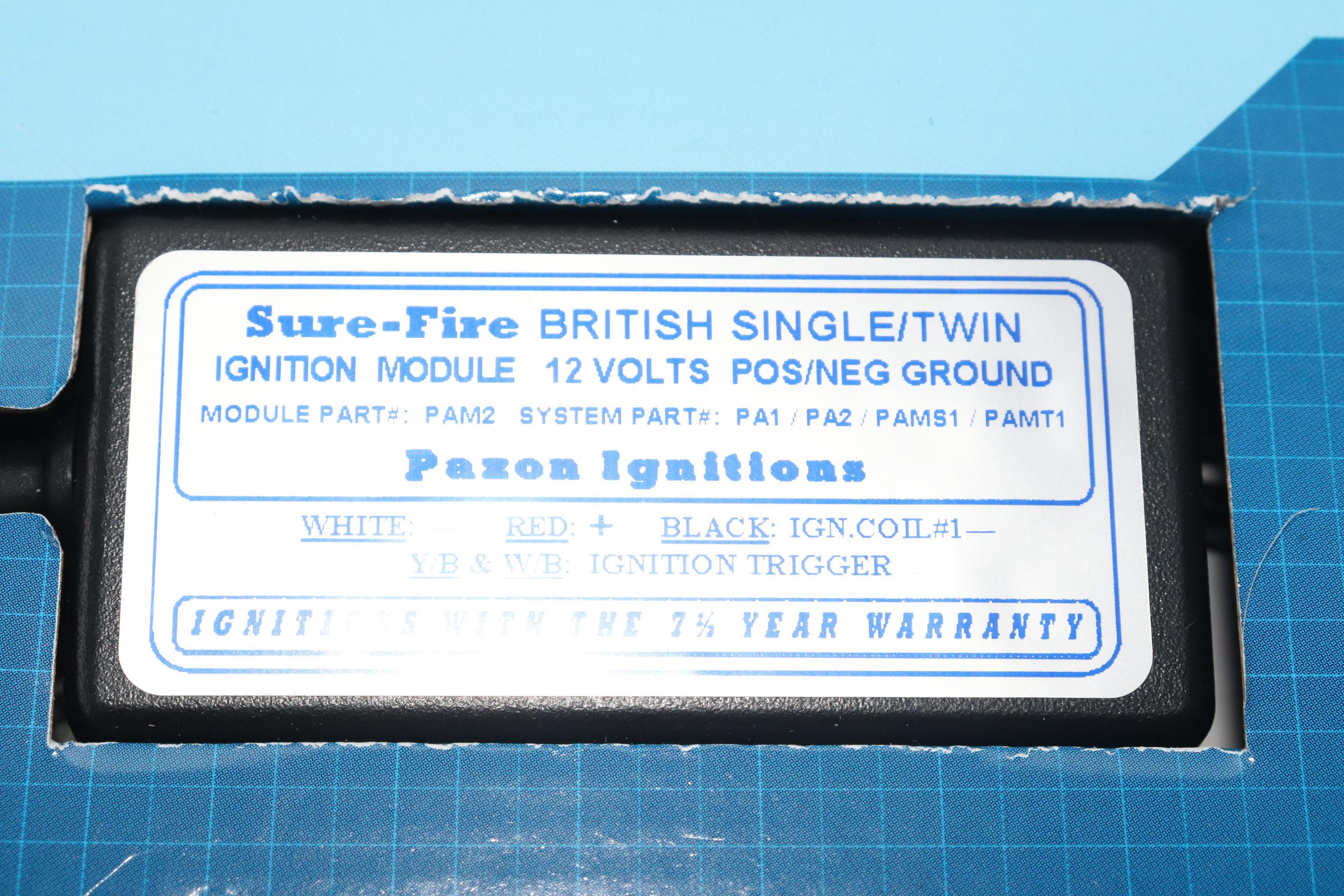 TRIUMPH BSA PAZON 12V SINGLE SIDE POINTS ELECTRONIC IGNITION