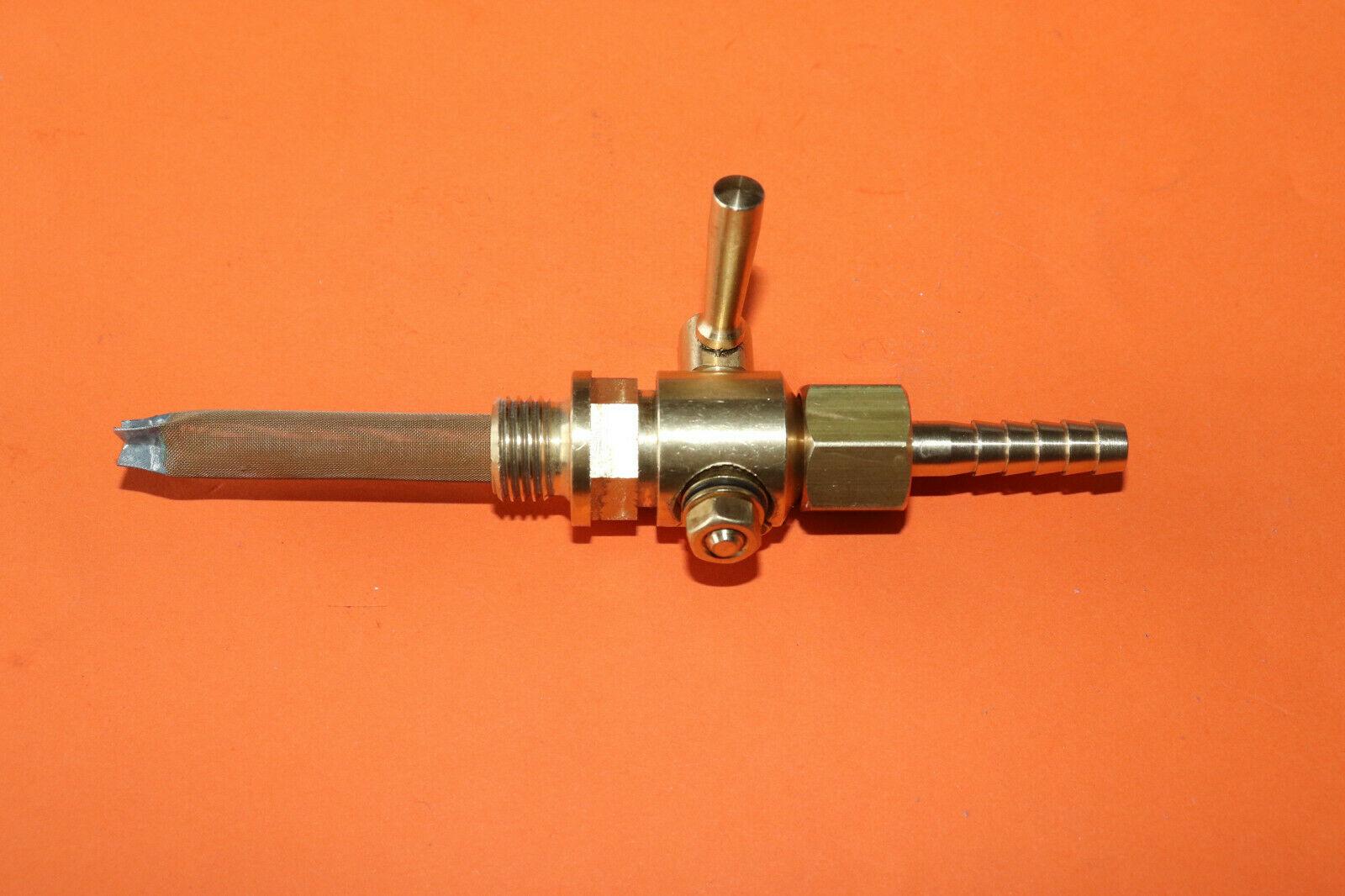 BRASS 1/4 BSP NUT 1/4" TAIL BSA TRIUMPH NORTON NUT SPIGOT FUEL LINE UK MADE