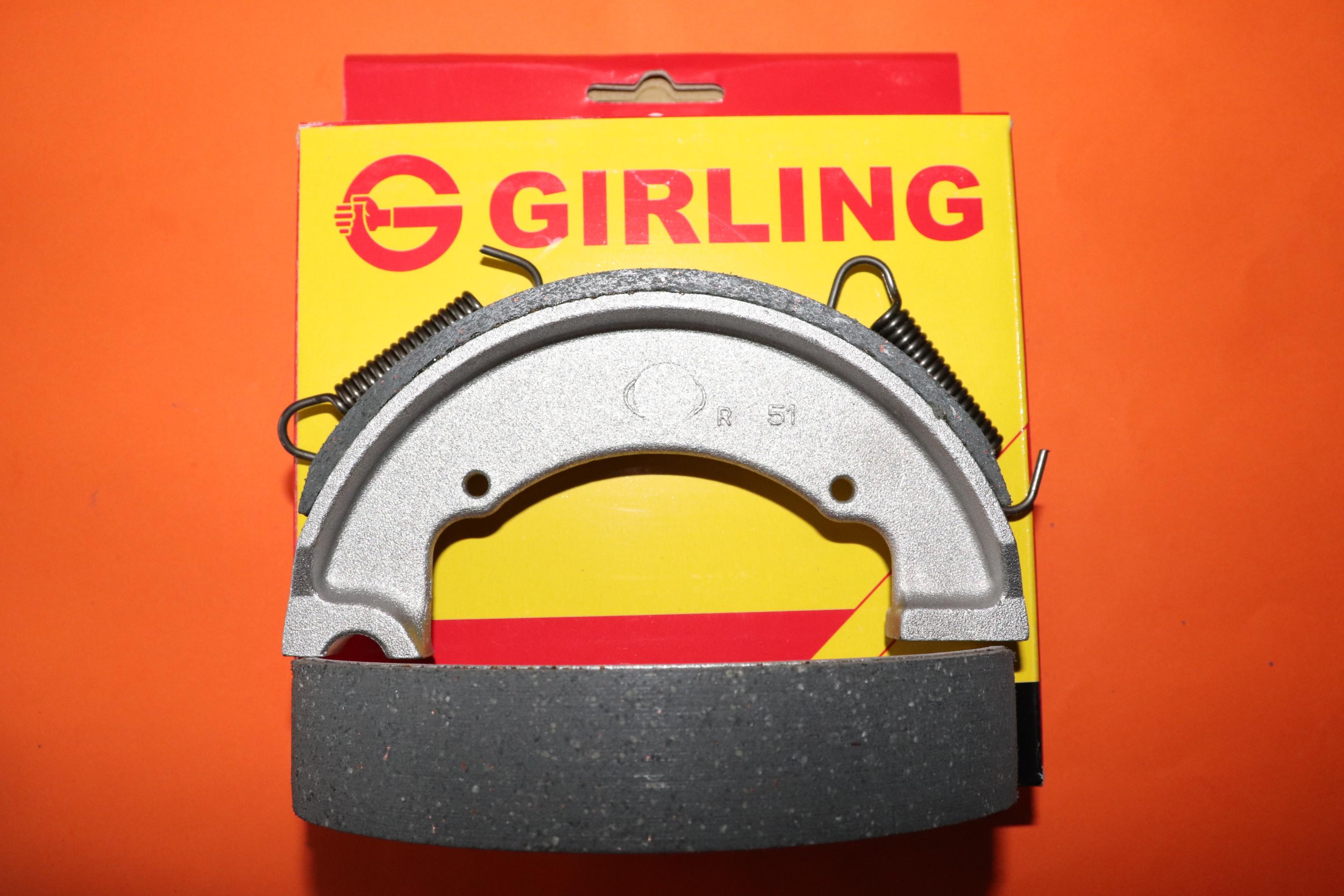 90-5719 BSA BANTAM D7 D10 D14 PAIR BRAKE SHOES WITH SPRINGS FRONT AND REAR