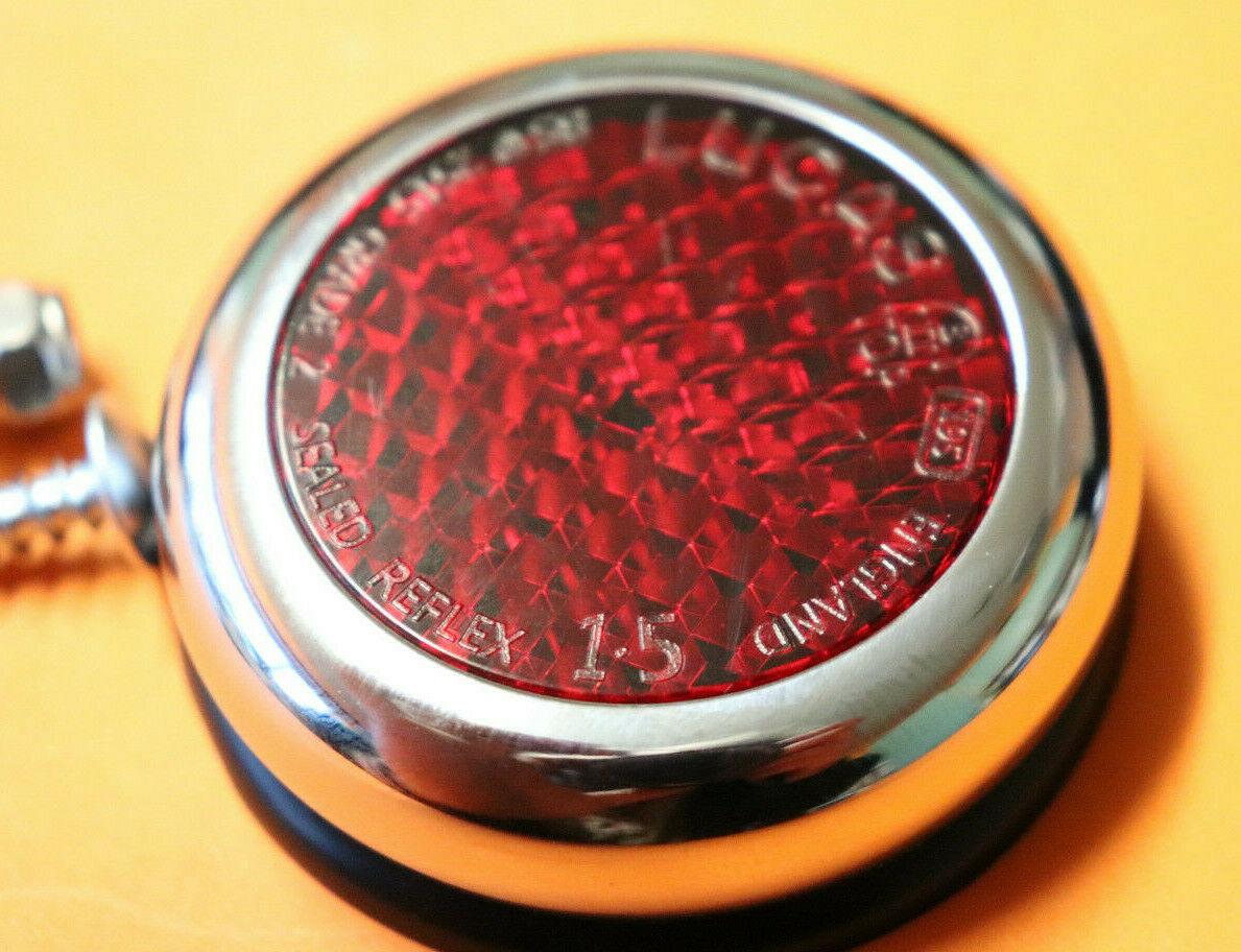 LUCAS RER25 2" RED REAR REFLECTOR TRIUMPH BSA NORTON LU57124 57124
