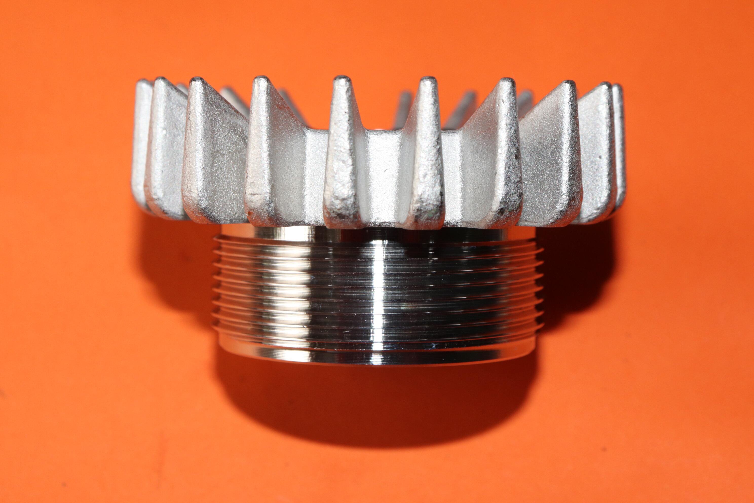 NORTON 850 COMMANDO STAINLESS STEEL FINNED EXHAUST ROSE 06-3555