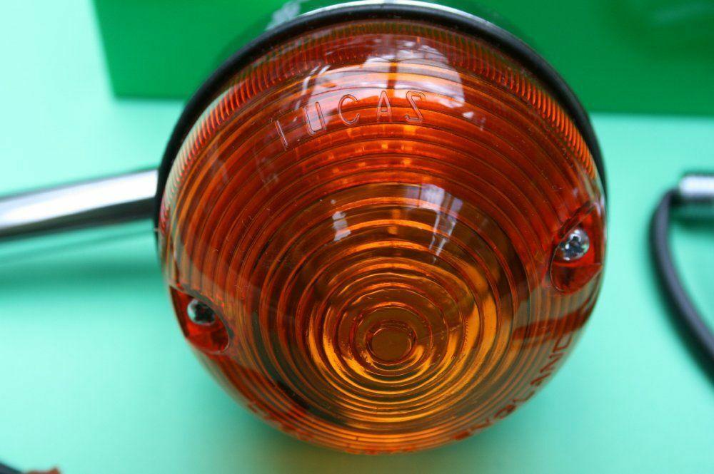 GENUINE LUCAS L874 INDICATORS 540575567 A PAIR LONG STEM TRIUMPH NORTON BSA