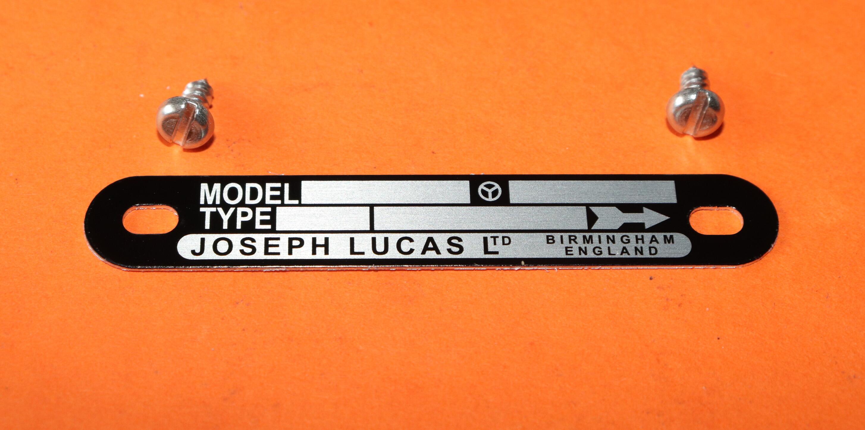 LUCAS MAGNETO K2F TRIUMPH NORTON BSA JOSEPH LUCAS BLACK LABEL WITH SCREWS