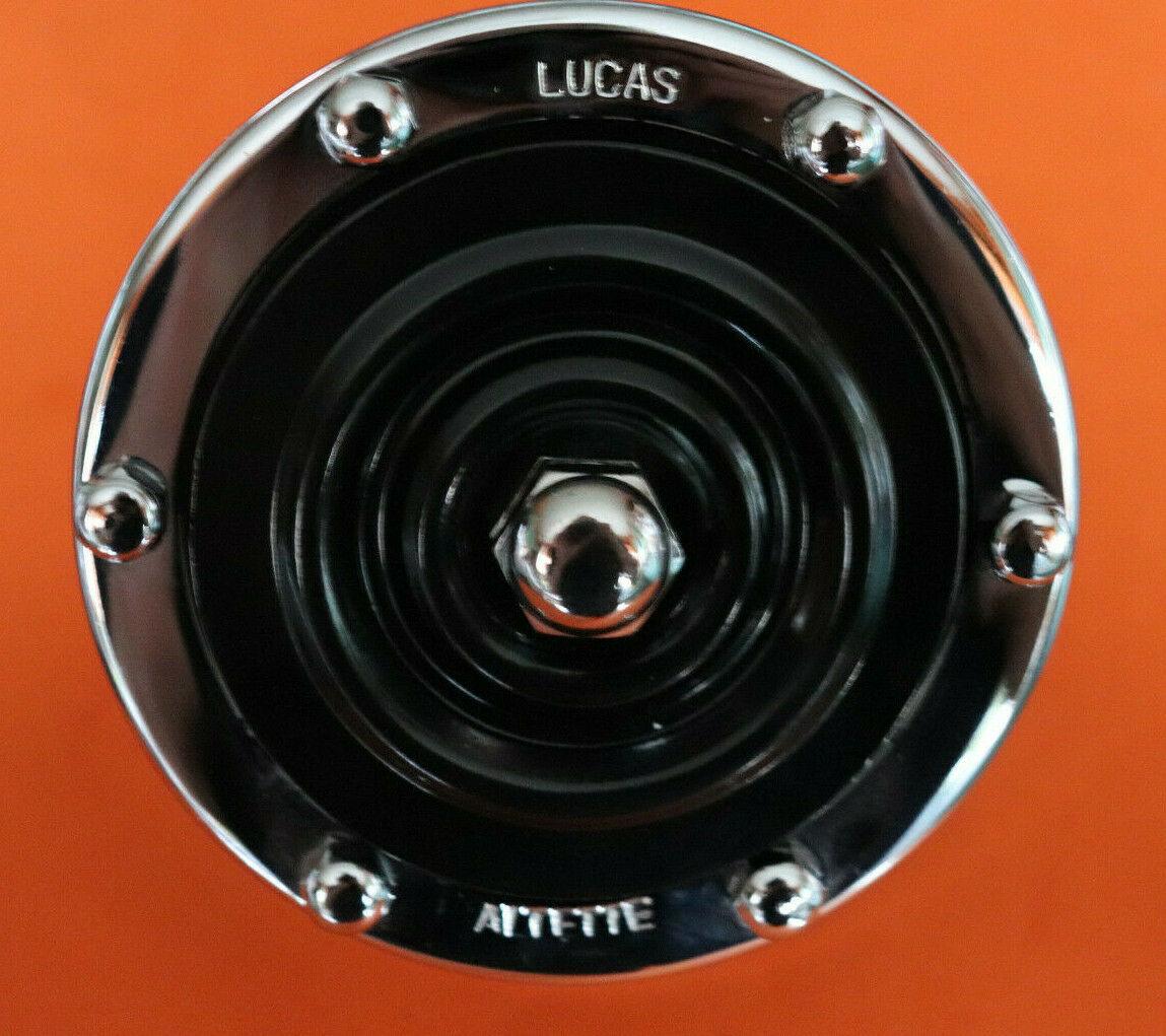 LUCAS ALTETTE HORN CORRUGATED TONE DISC 6V AJS MATCHLESS BSA NORTON