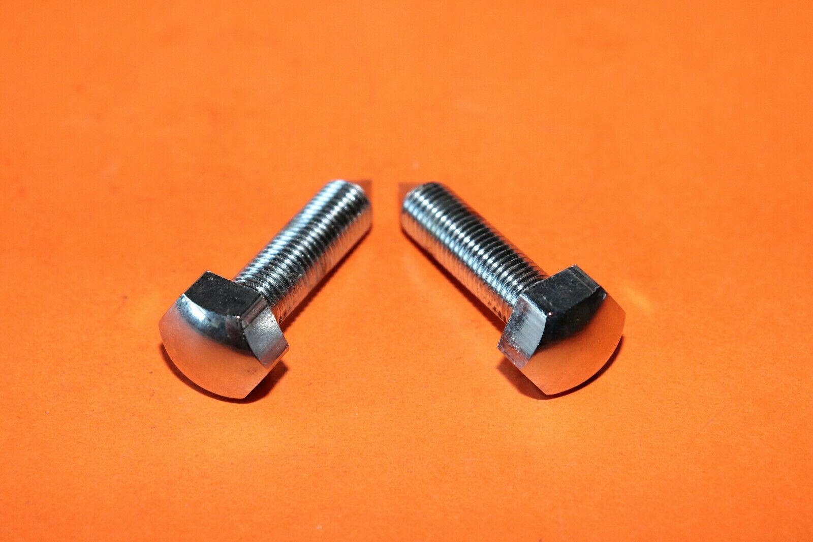 TRIUMPH T90 T100 T120 2 X CHROME DOME HEADLIGHT BOLTS UP TO 1960 11 ...