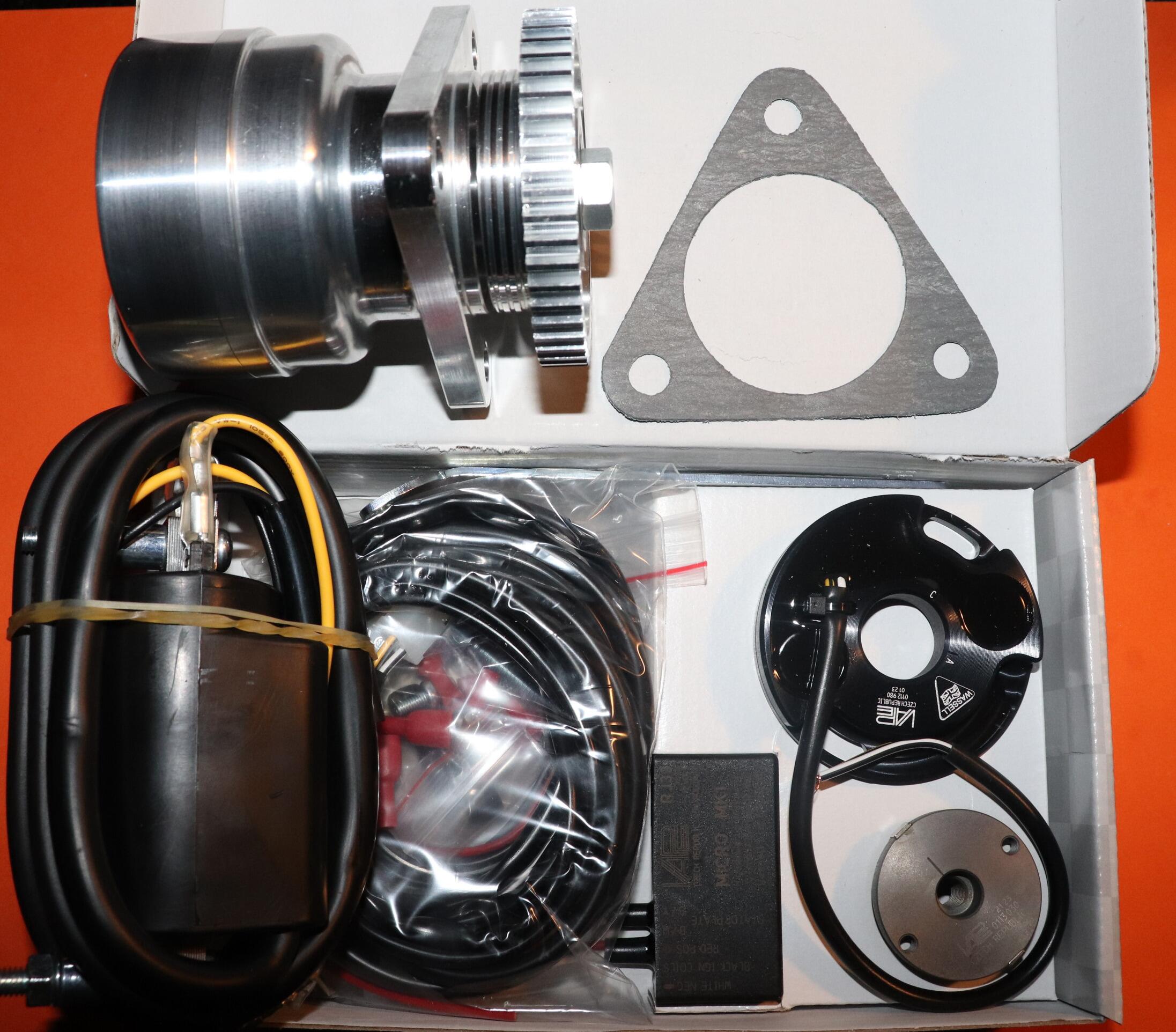 TRIUMPH PRE UNIT 12V LUCAS K2F MAGNETO ELECTRONIC REPLACEMENT IGNITION ...