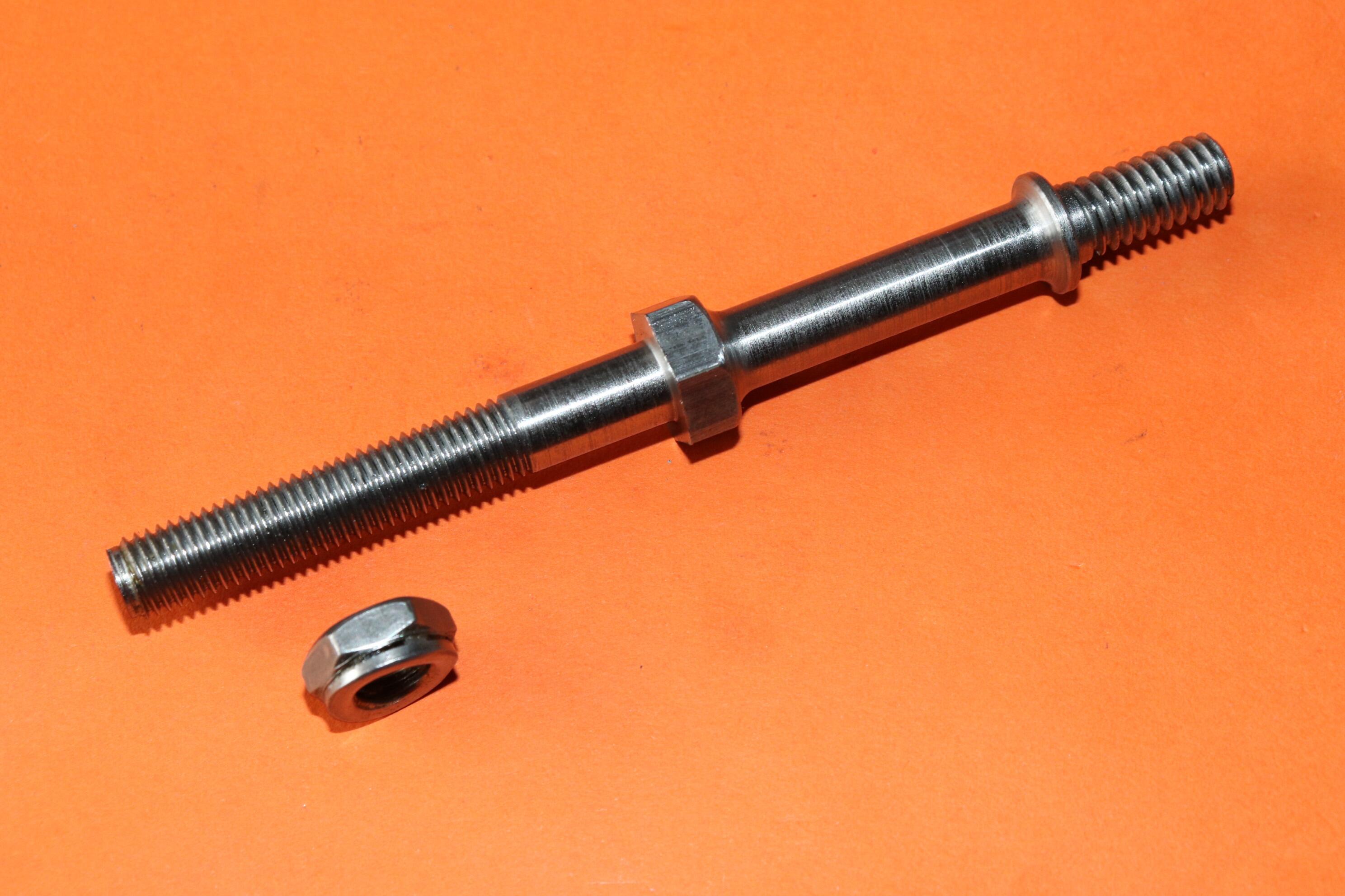 TRIUMPH 650 LONG ALTERNATOR STUD & PHILIDAS NUT 1969-72 21-1866 14-0702 ...