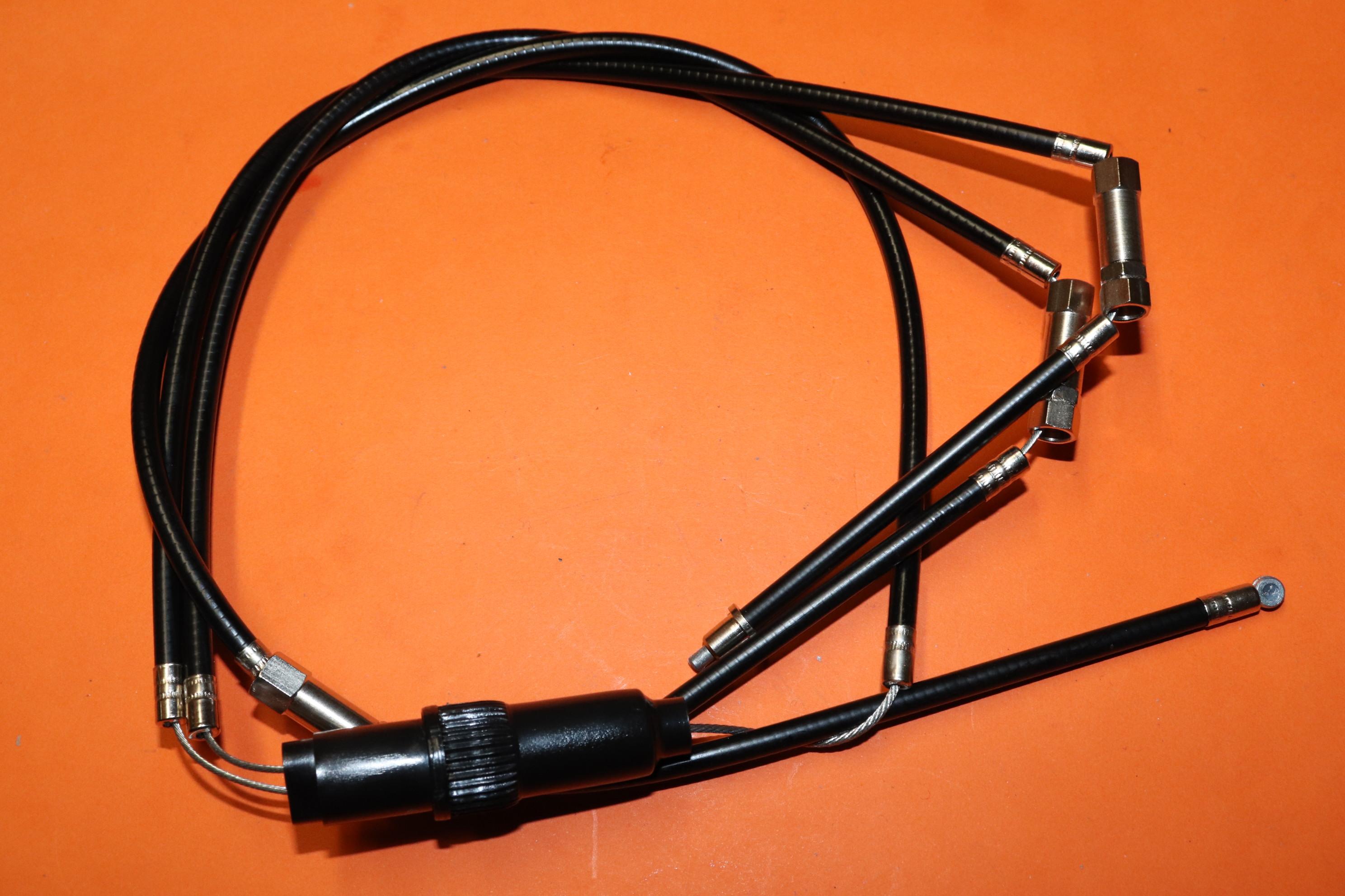 TRIUMPH T120 T140V LOW BAR TWIN PULL THROTTLE CABLE ASSEMBLY 60-0732 UK ...