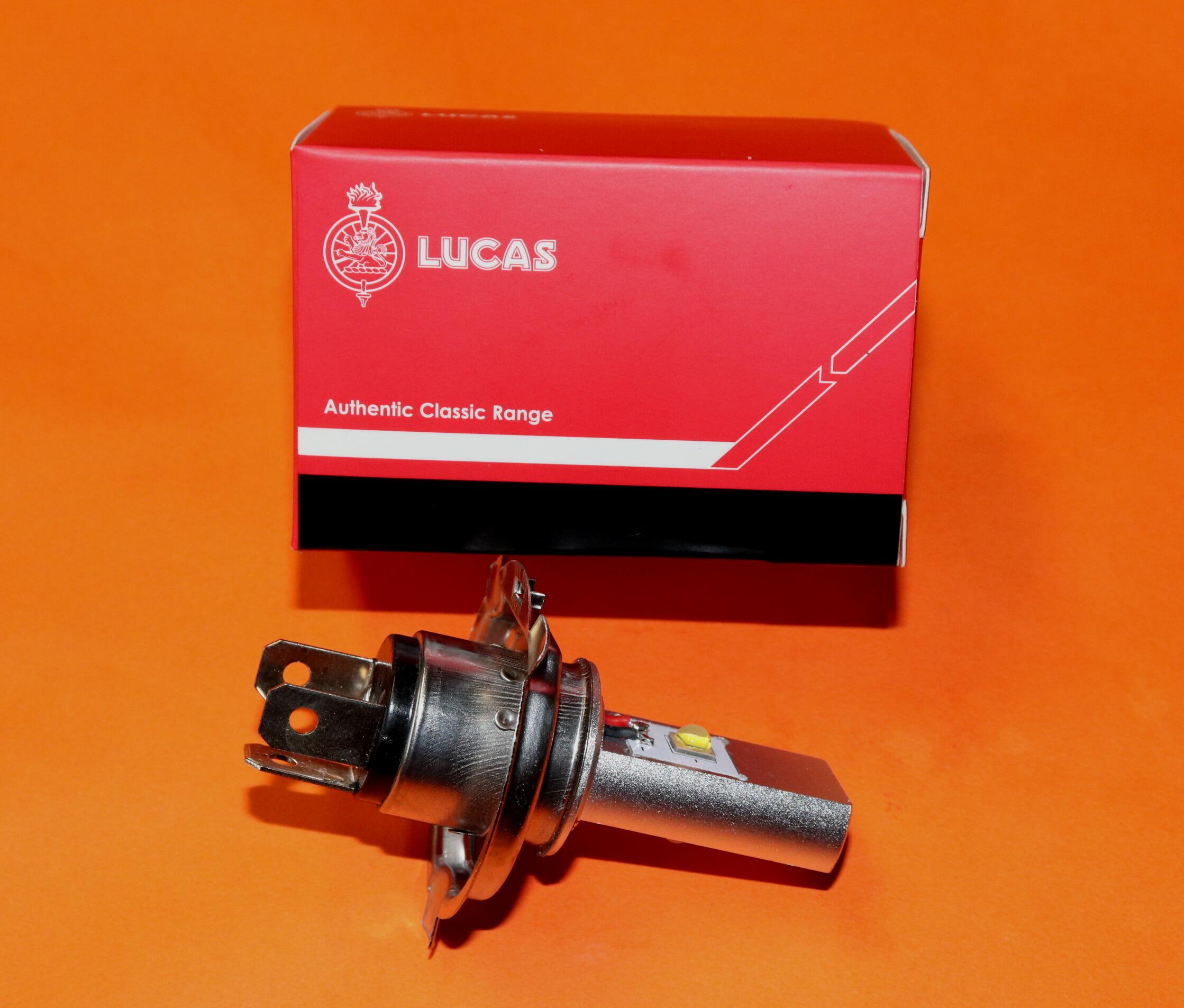 TRIUMPH BSA NORTON LLB472 LUCAS H4 LED HEADLIGHT BULB 6V 12V HEADLAMP