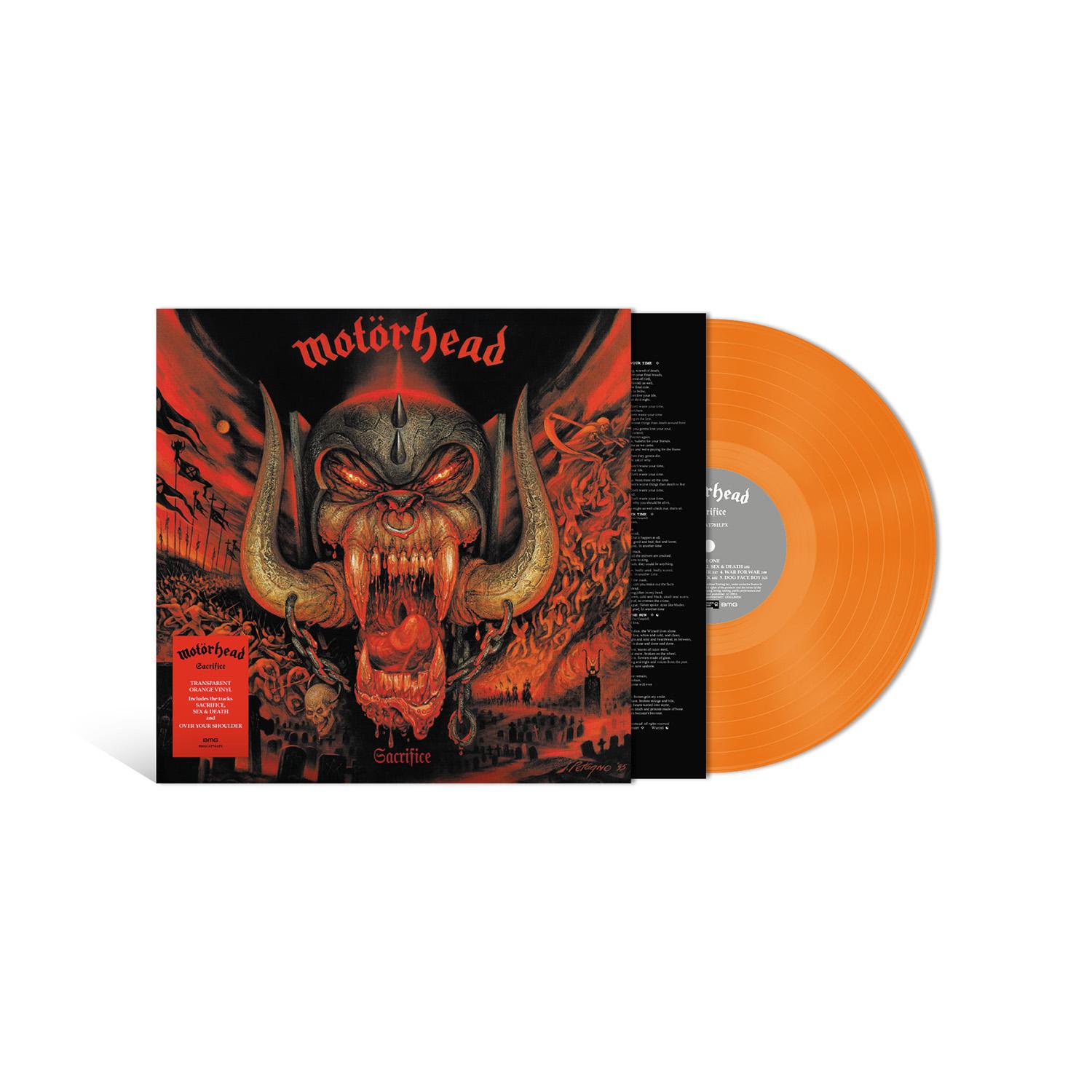 **PRE-ORDER** MOTORHEAD - Sacrifice - Vinyl LP - Orange Vinyl