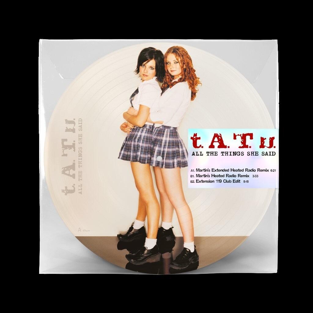 t.a.T.u - All The Things She Said 12" Picture Disc Vinyl