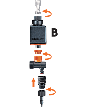 Claber Irrigation Drip Kit with Timer - 90763 | Easy Garden Watering