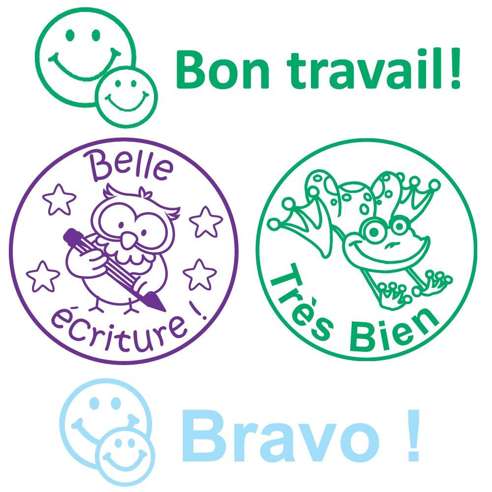 French Stamps | French Language Marking & Praise Stamps for Teachers