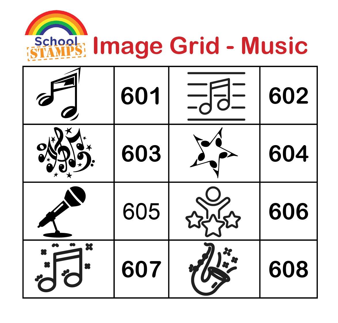 Personalised School Reward Scheme Stamps | Music Self-Inking Stamps ...