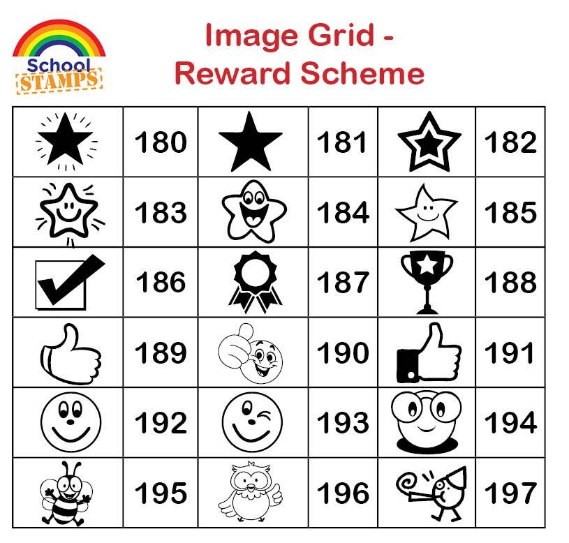School Reward Stamps | Personalised Merit Stamps. School Logo Option ...