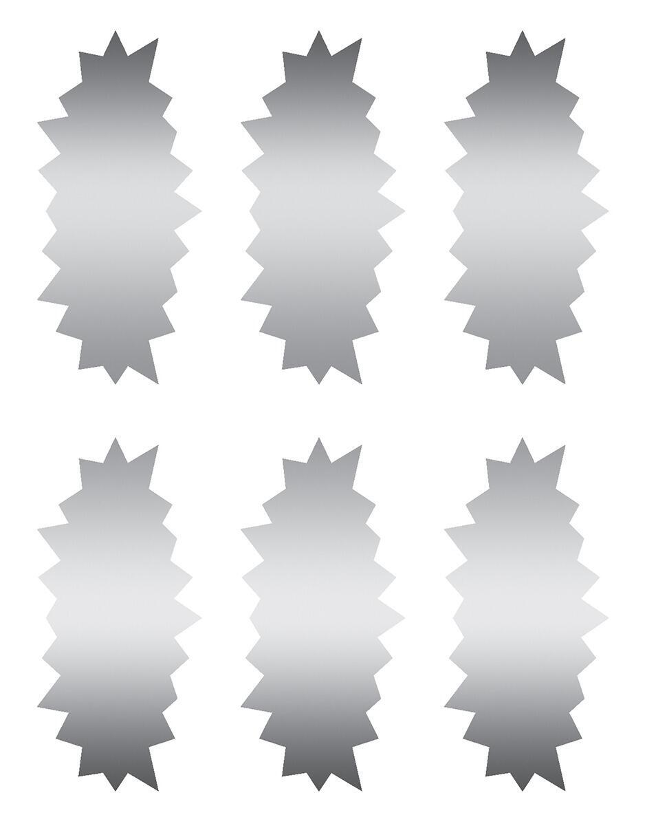 Scratch Card Stickers | Large Starburst Shape Stickers to Create ...