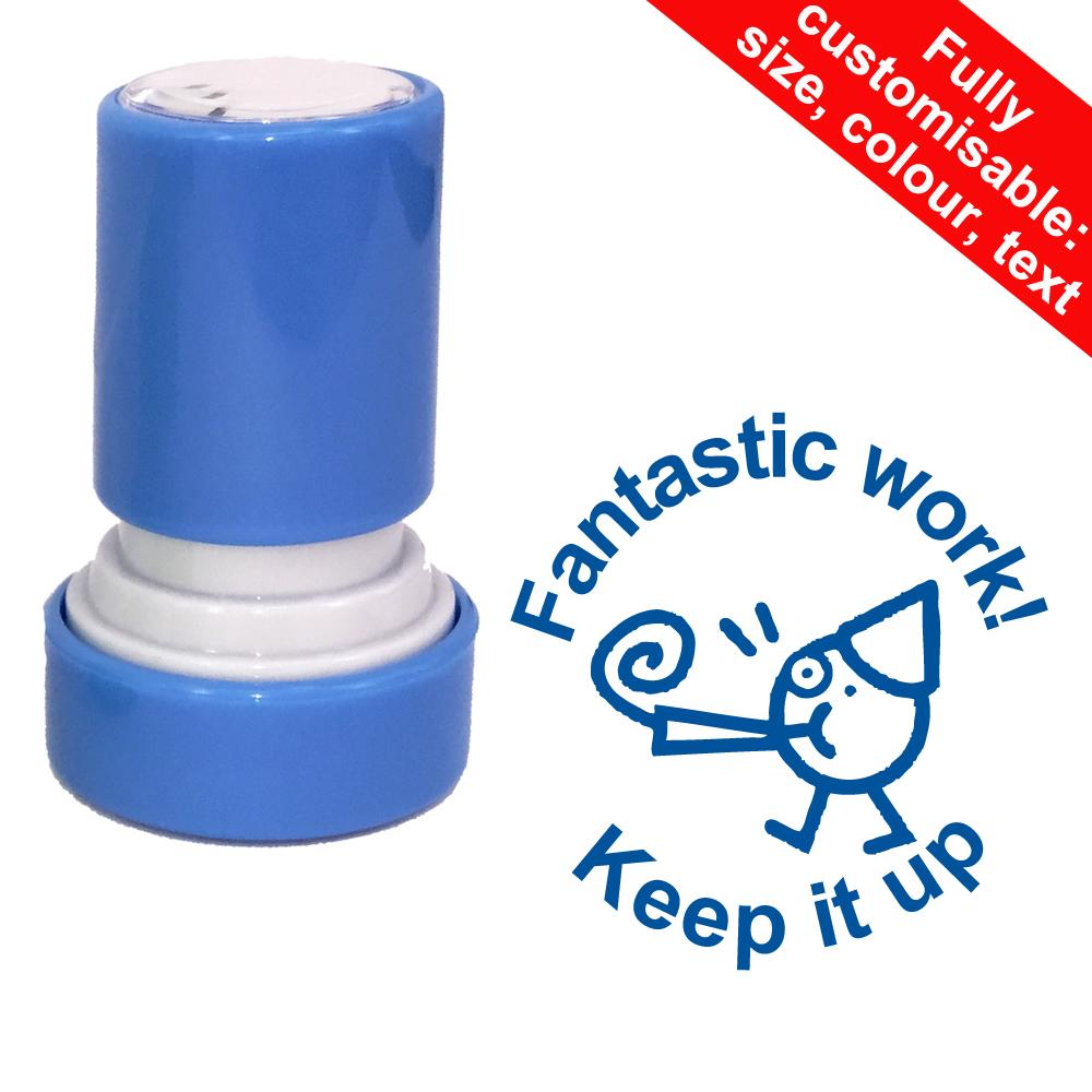 Teacher Stamps | Fantastic work! Keep it up Stamper. Reinkable, 22mm ...