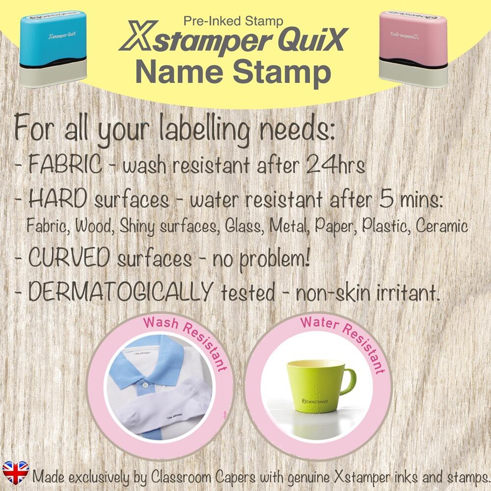 Clothing Stamp | Garment Stamp - Permanent, Washable Personalised ...