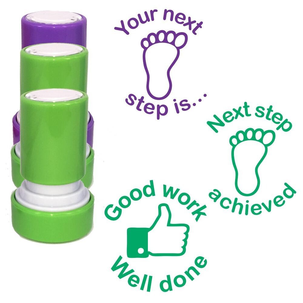 Teacher Stamps | 3 Stamp Value Set: Your next step is / Next step ...