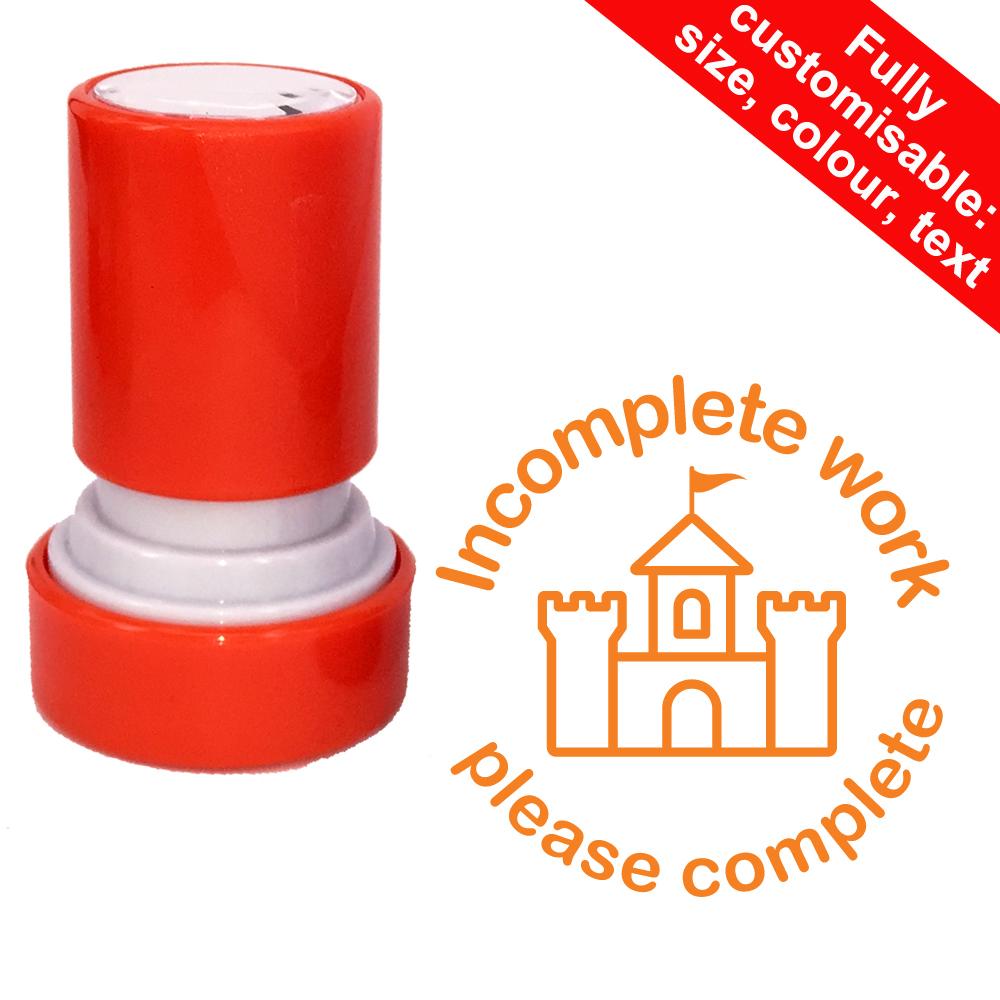 Teacher Stamp | Incomplete work please complete (History) Reinkable ...