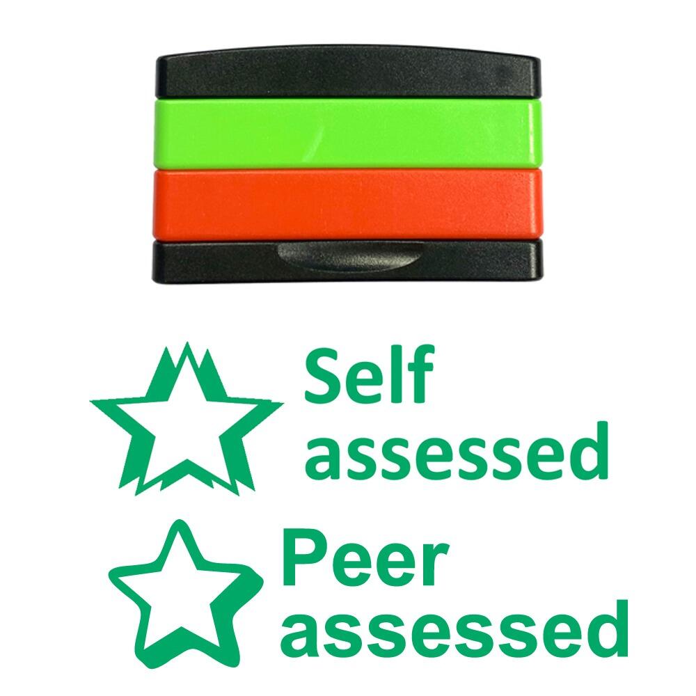 Teacher Stamps | Assessed by Marking Stamps as Part of School Stamp Sets