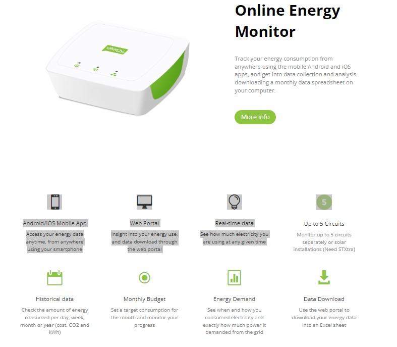 Efergy Engage E-Max Bundle Online Energy Monitor C/W Display