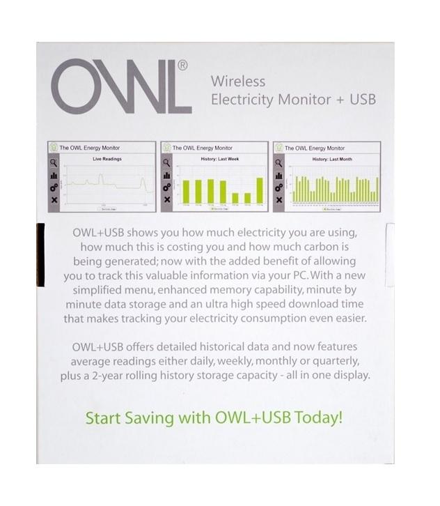 OWL Wireless Electricity Monitor +USB 3 Phase XL (Max 200 Amp Per Phase ...