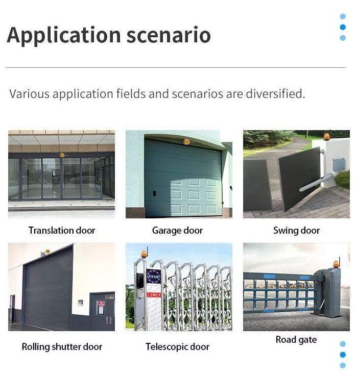 Warning Light & 433MHz. Antenna for Sliding & Swing Gate Opener AC/DC ...