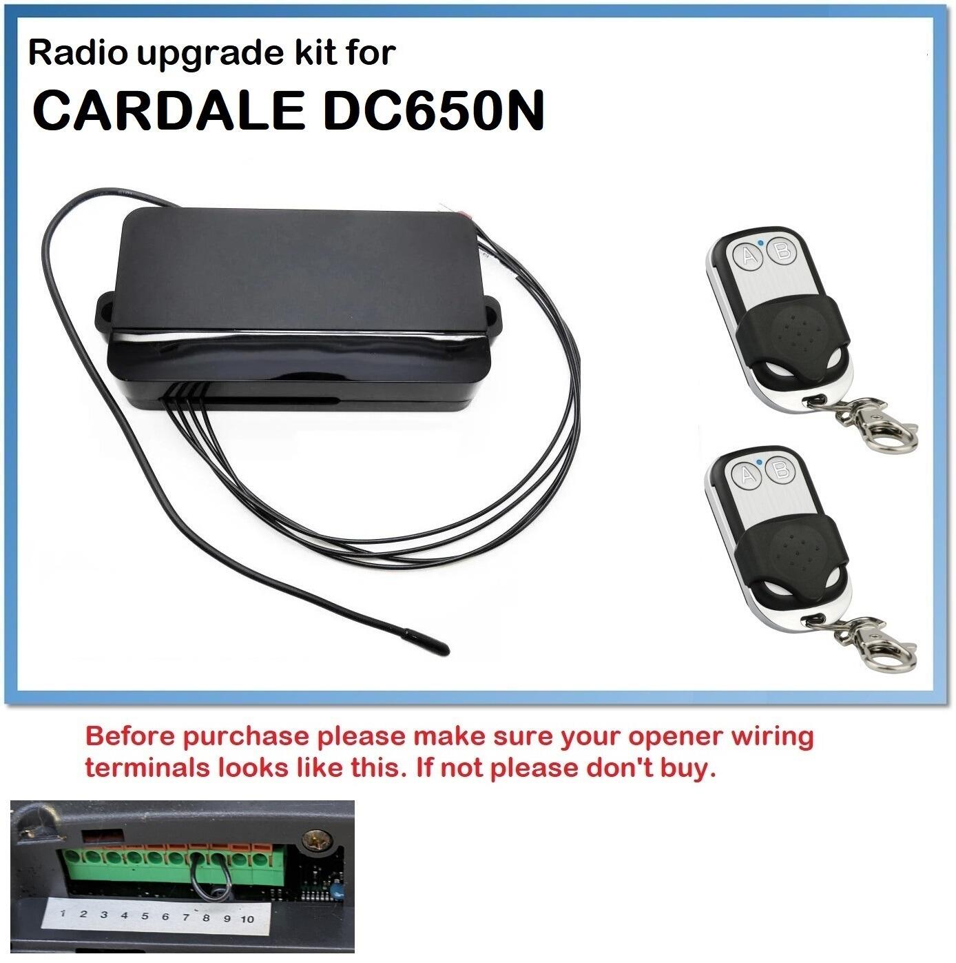 Radio Upgrade Kit for CARDALE DC650N (Wired receiver + 2 Remote controls)