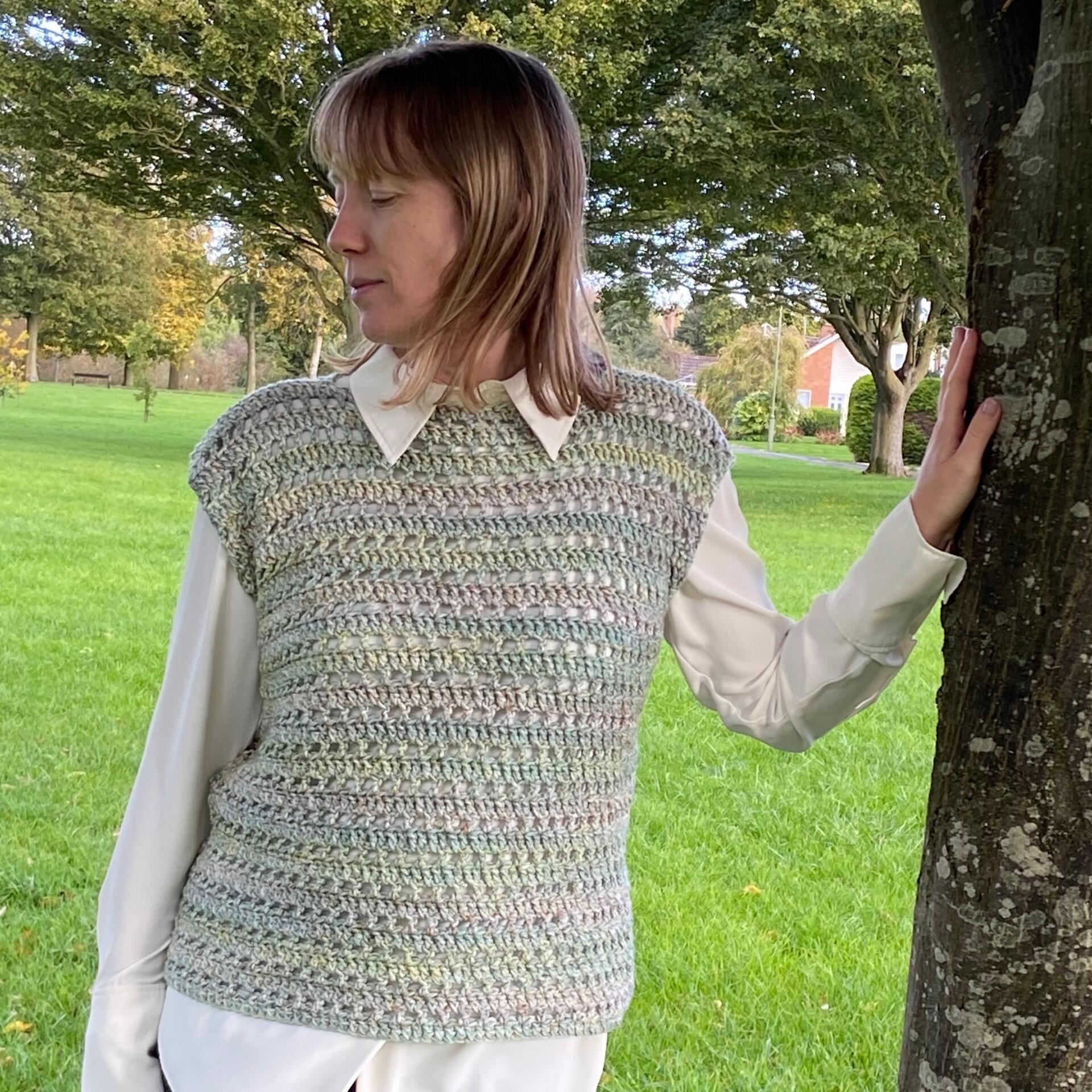 Greenway Sweater Vest – Crochet Pattern (Digital Download)