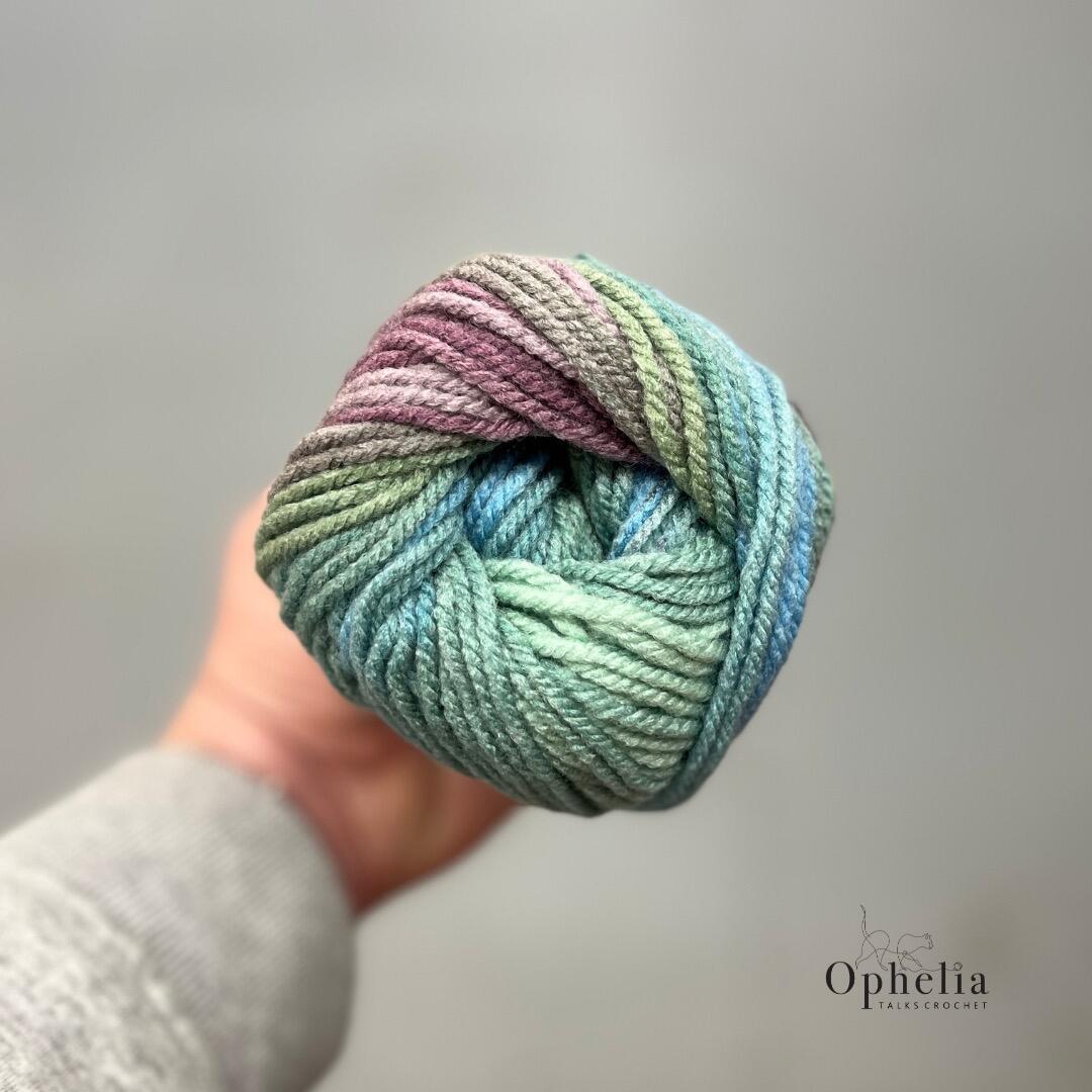 James C Brett Aurora Chunky Garden Slate AC02 | Self-Striping Yarn