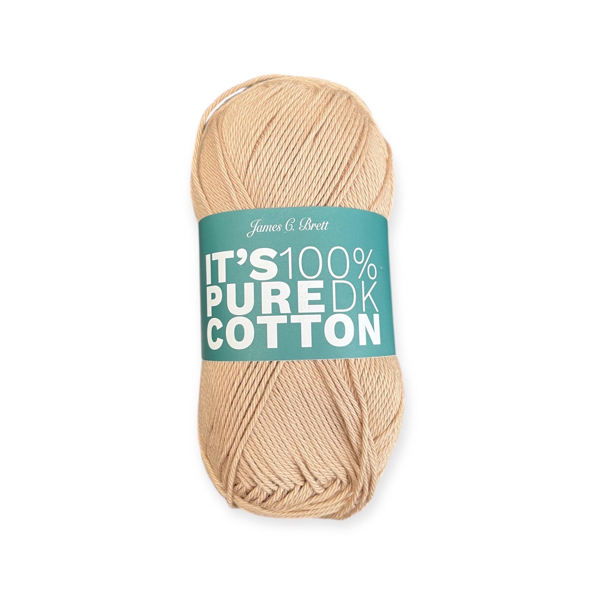 Shop James C. Brett It’s 100% Pure Cotton DK in Beige IC18 | 100g Soft ...