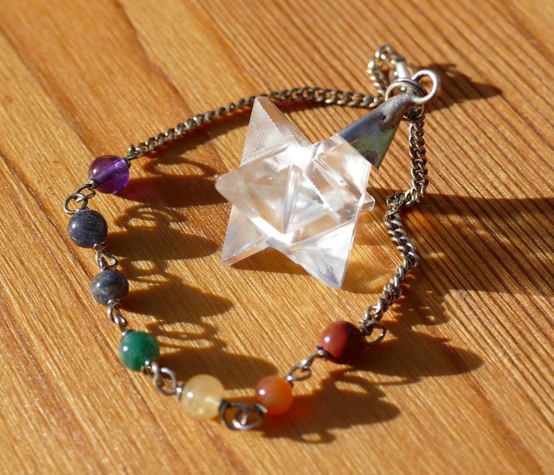 Quartz Merkaba Pendulum