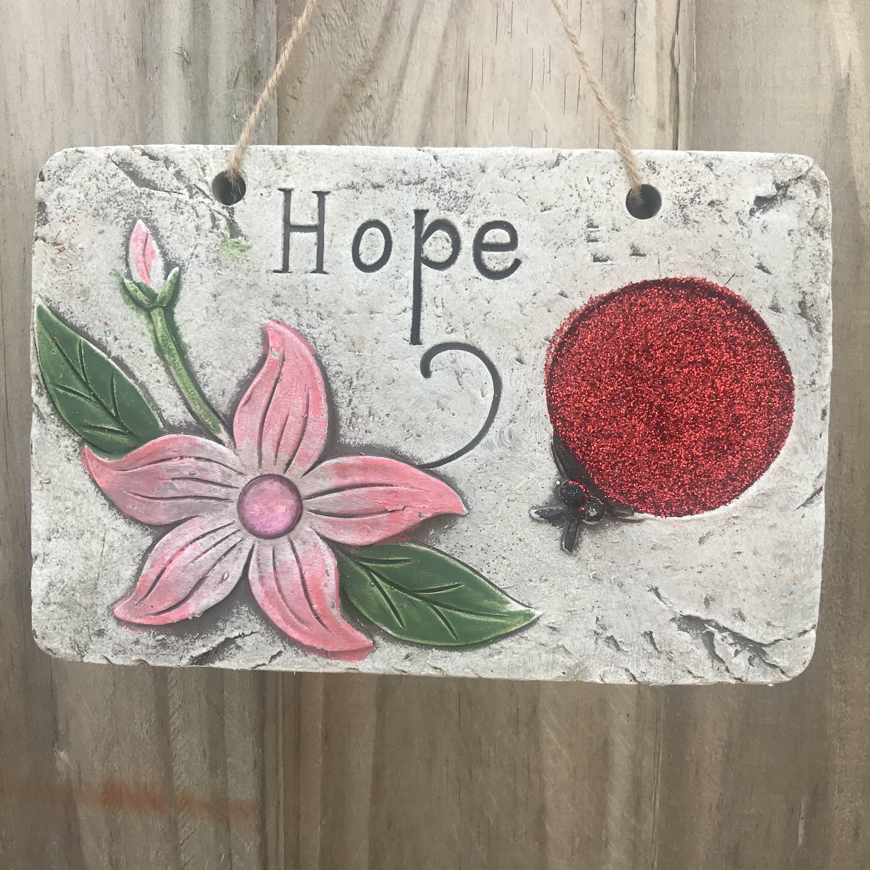 Eazy Plants - The Online Garden Centre - Hanging Garden Cement Plaque ...