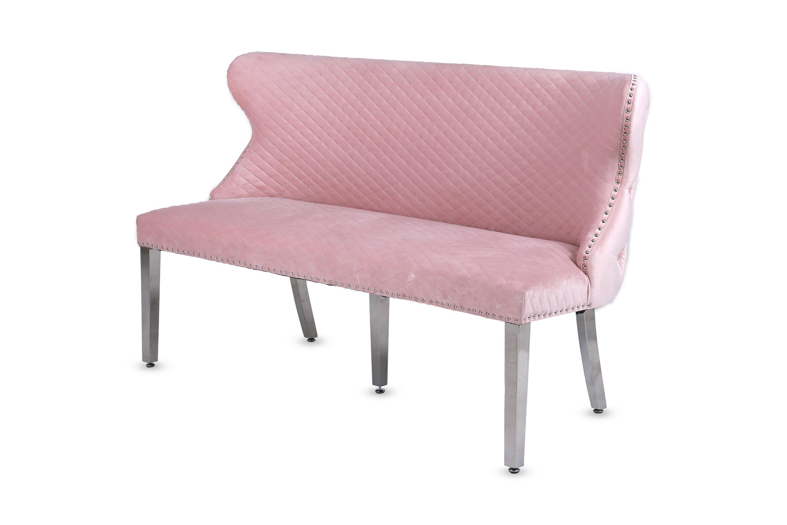 Pink dining bench store