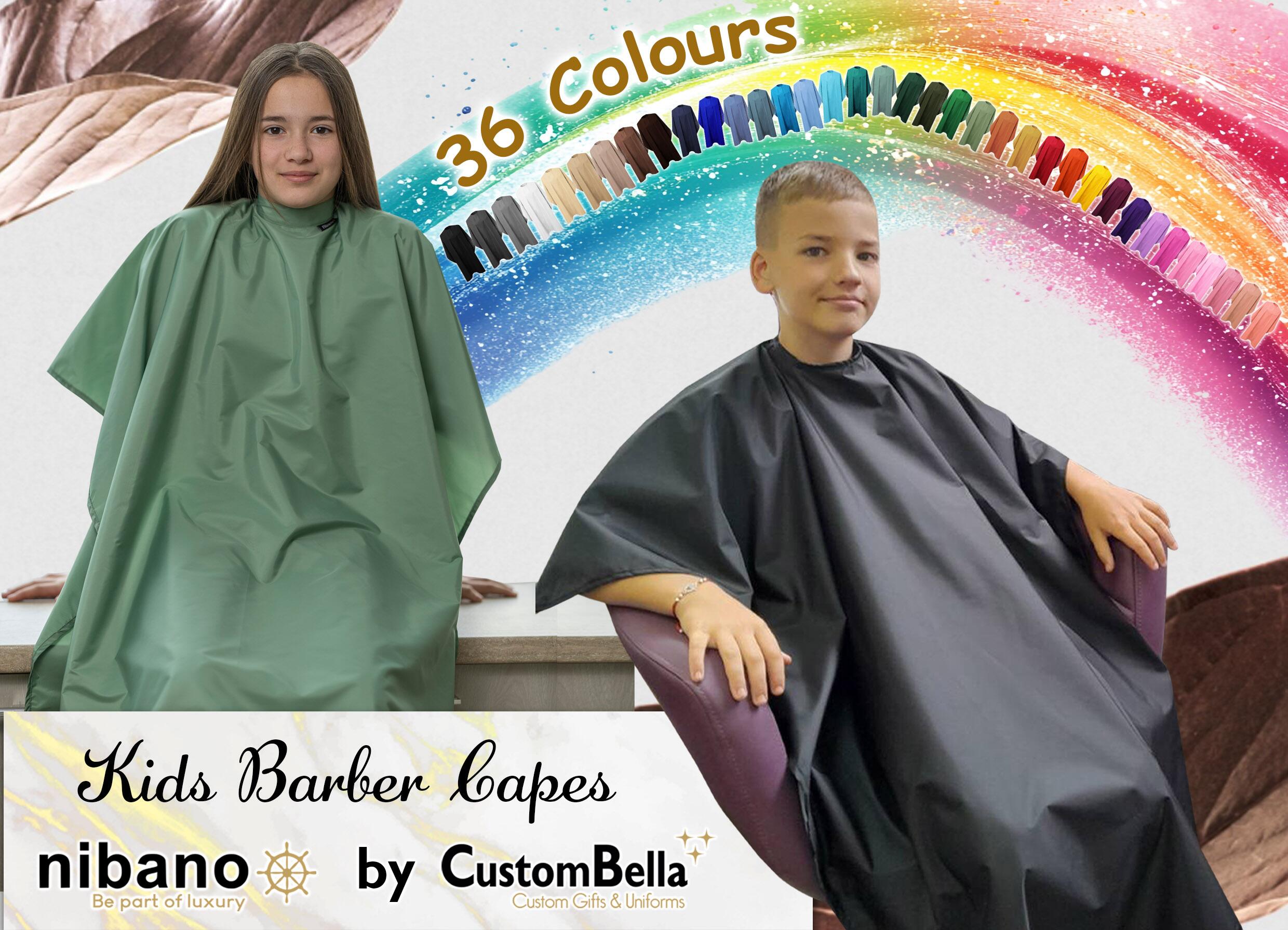 Colourful Kids Hairdressing Capes to Match Your Salon Style in 36 Colours
