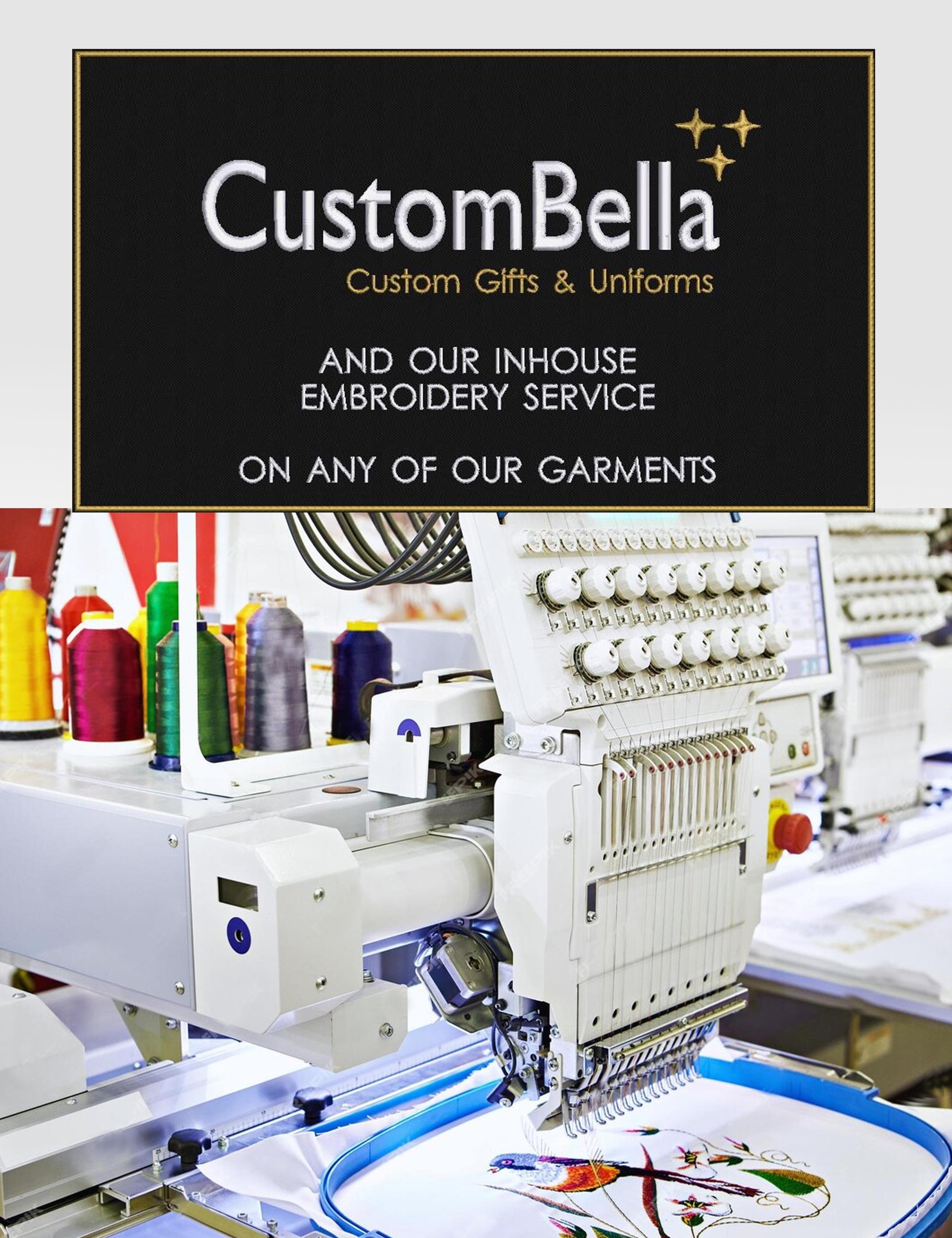 Custombella In-House Embroidery logo creation setup