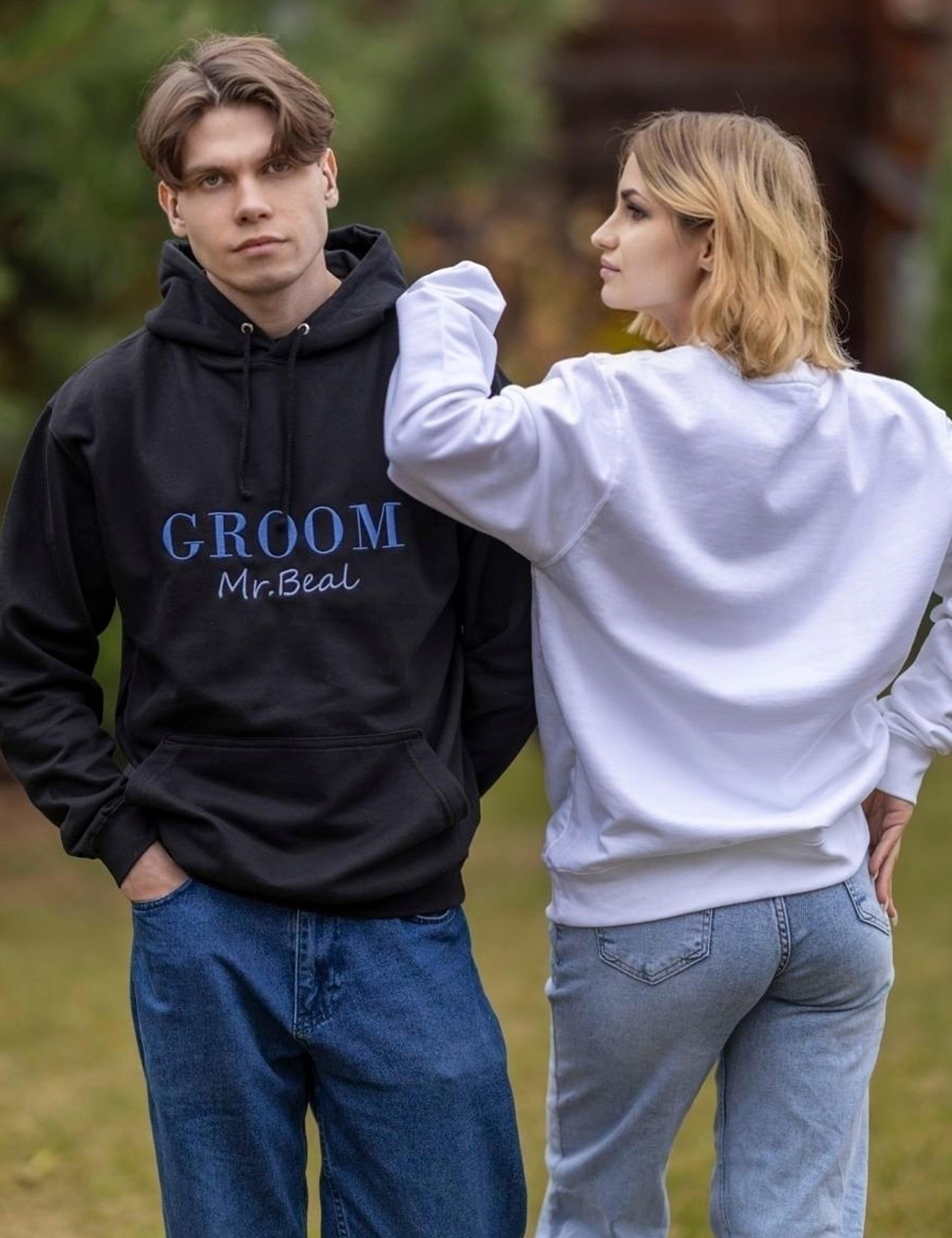 Personalised Embroidered Bride Jumper White available in 50 Colours