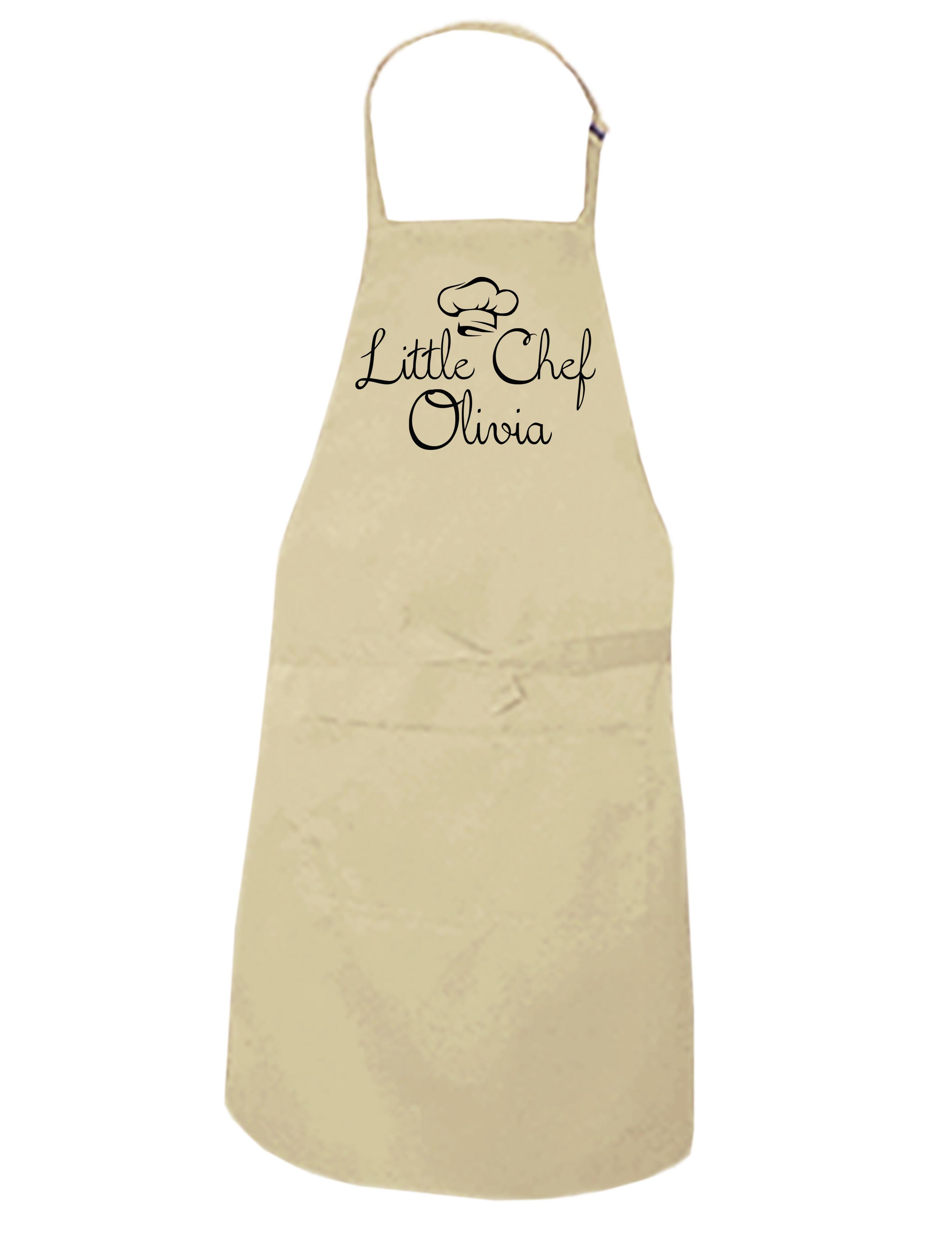 Little Chef Apron with pockets Cream available in 30 Colours