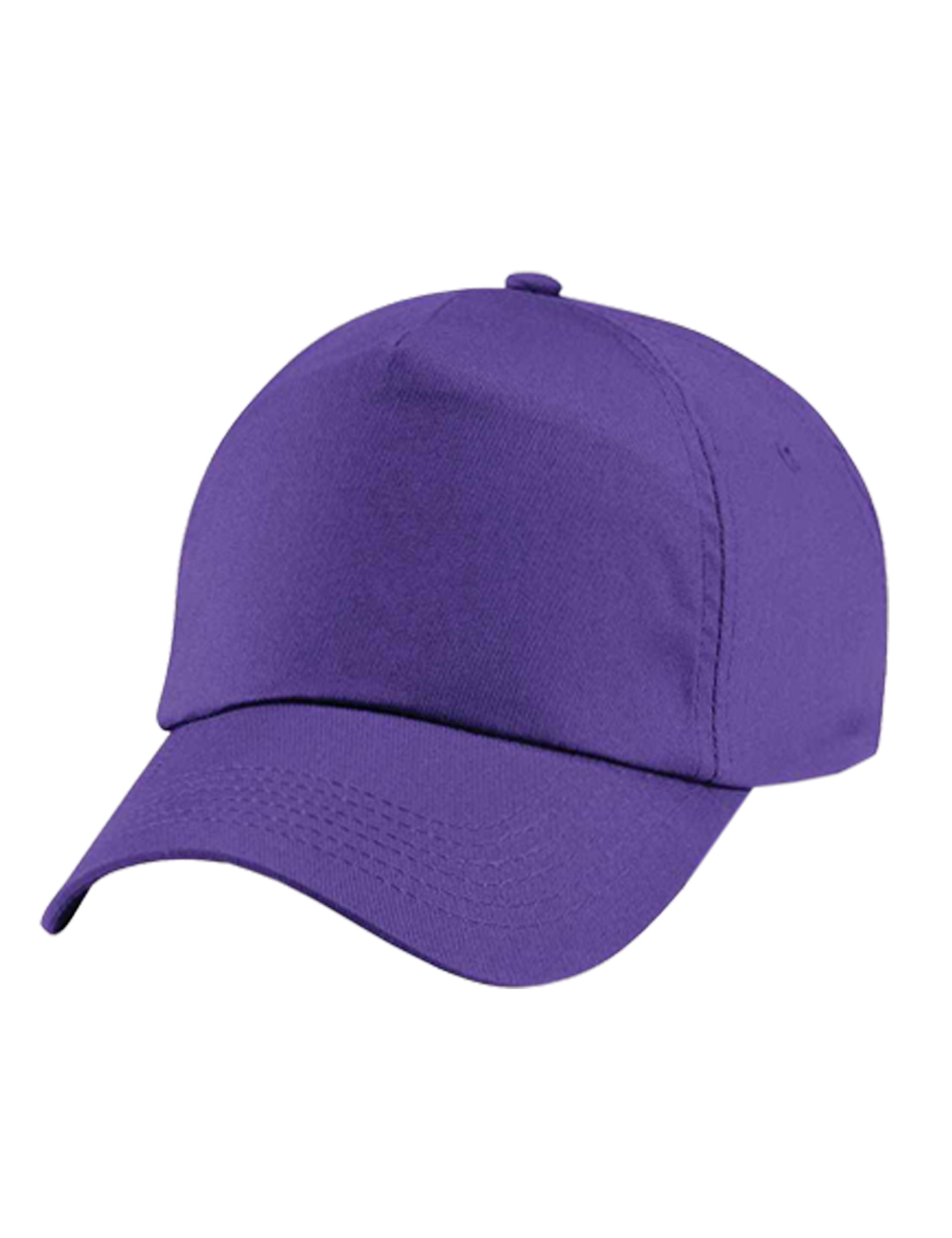 Premium Purple Baseball Cap Plain, Printed & Embroidered