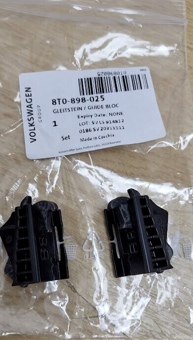 Genuine VW 8T0898025 Seat Frame Guide Blocks Golf Scirocco SEAT Leon ...