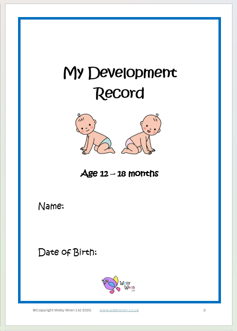 Development Record Age 12 - 18 months